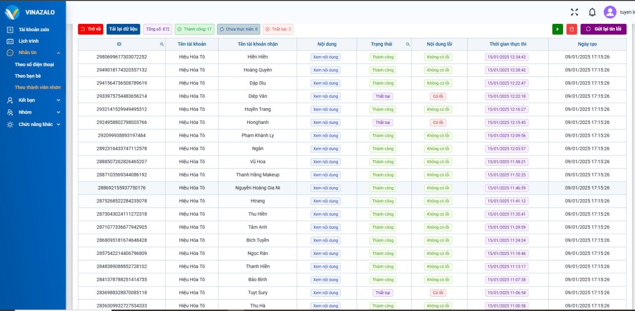 Review phần mềm Zalo Automation | Tool Vina Zalo MKT